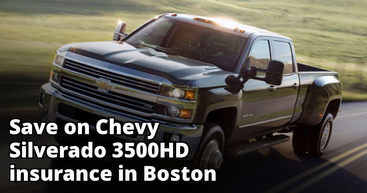 Affordable Rate Quotes for Chevy Silverado 3500HD Insurance in Boston, MA